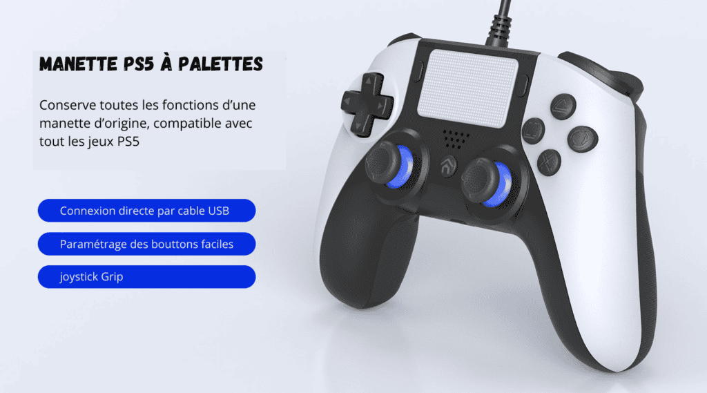 Manette PS5 à Palettes